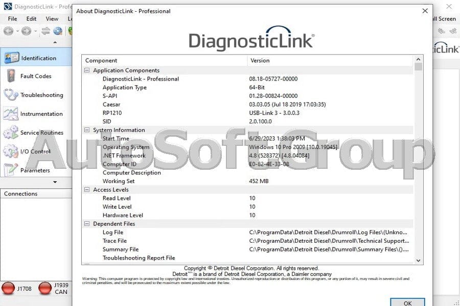 Detroit Diesel Diagnostic Link DDDL 8.21 SP1 – buy professional ...